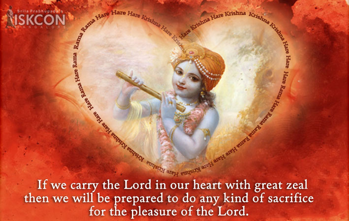 Carry the Lord in your heart with great zeal - ISKCON Blog
