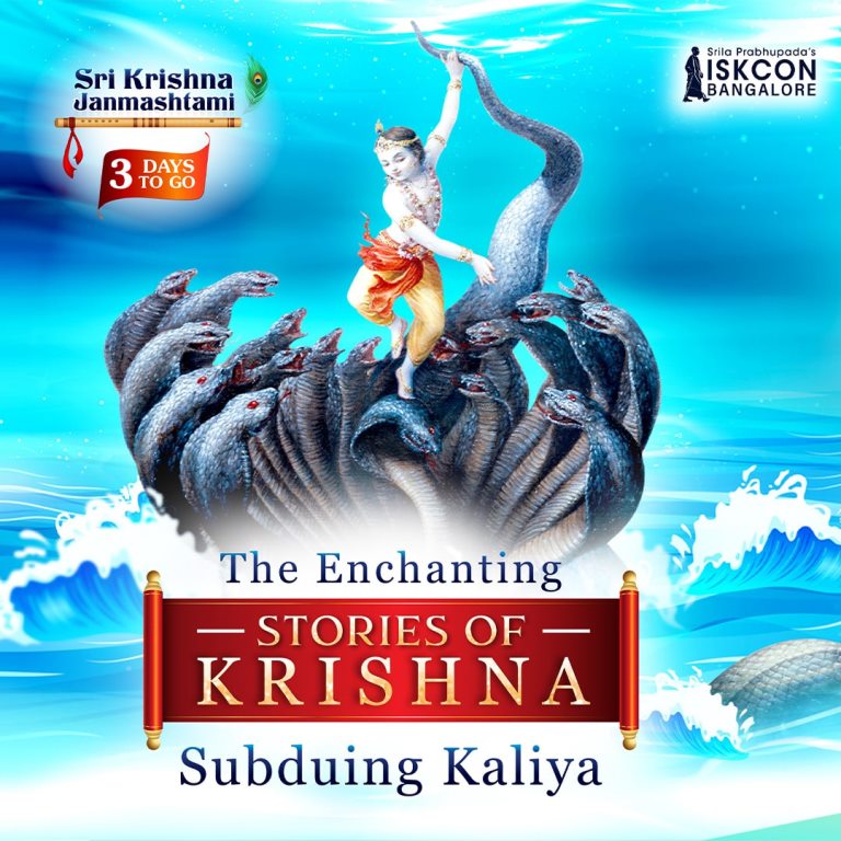Subduing Kaliya - ISKCON Bangalore