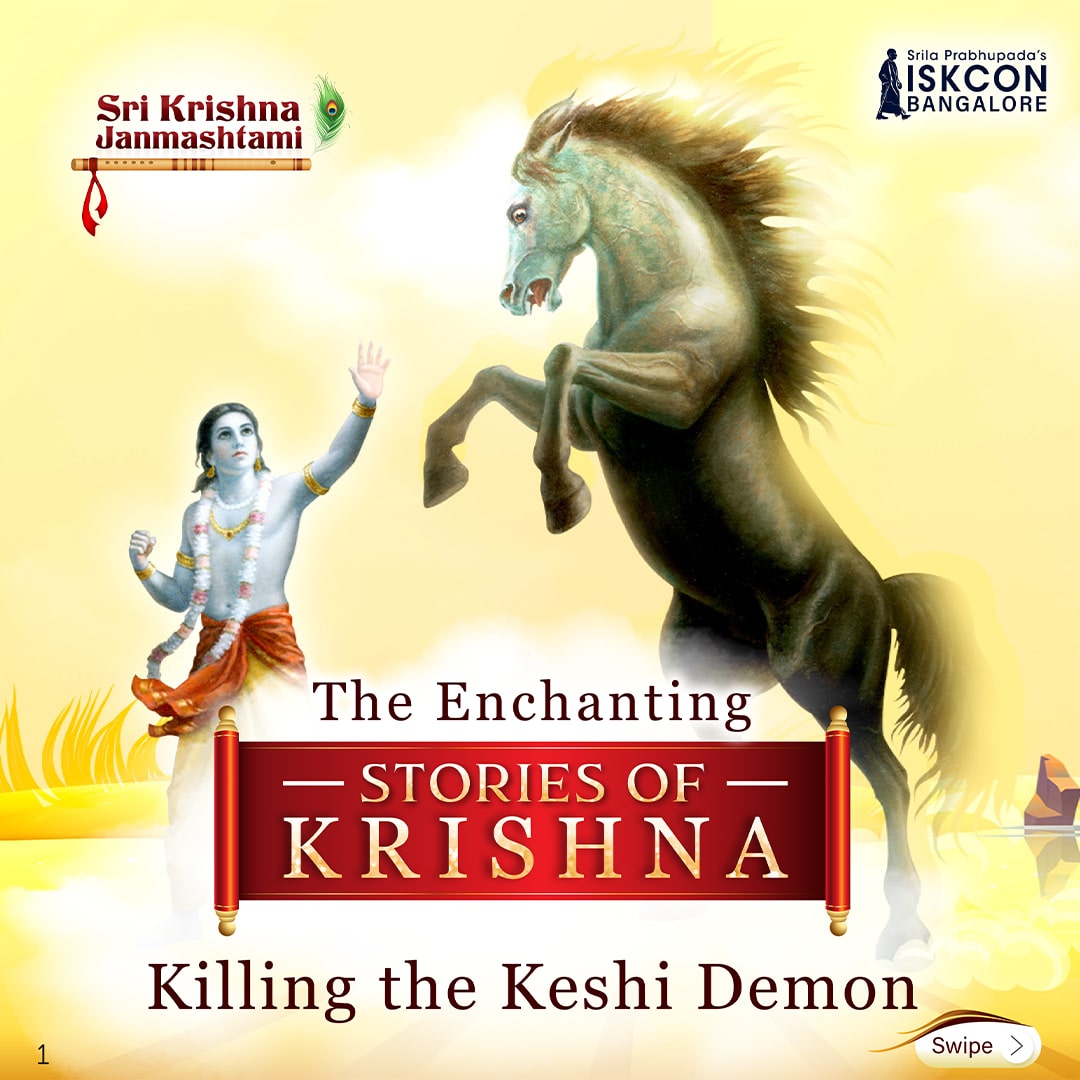 Killing the Keshi Demon - ISKCON Bangalore