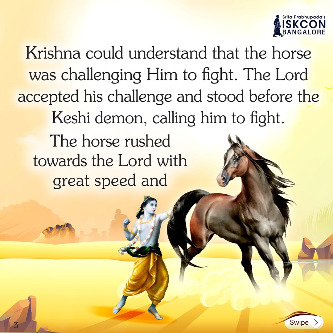 Killing the Keshi Demon - ISKCON Bangalore